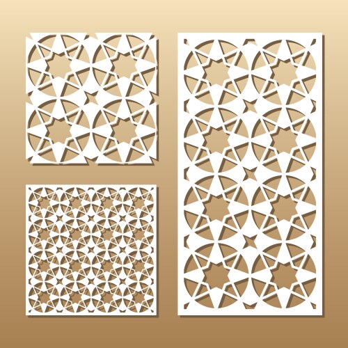 Laser cut panel Royalty Free Vector Image - VectorStock