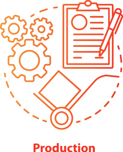 Chaotic work process loop concept icon Royalty Free Vector