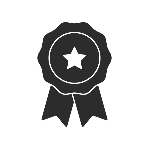 Certificate badge award icon premium quality Vector Image