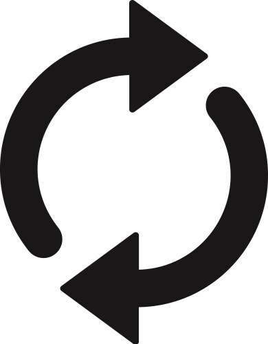 Black arrow icon on white background flat style Vector Image