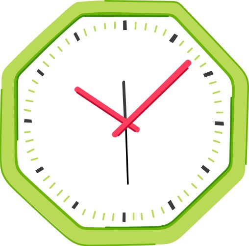 Wall clock set cartoon Royalty Free Vector Image