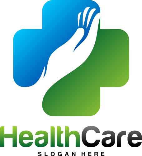 Health care logo design concept Royalty Free Vector Image