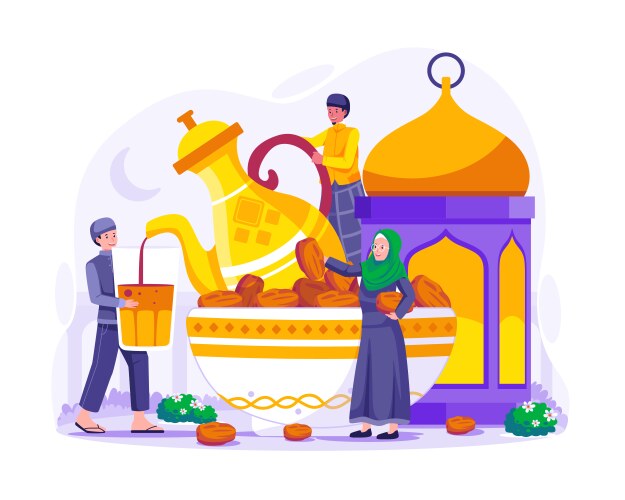 Logo for muslim calligraphy ramadan kareem Vector Image