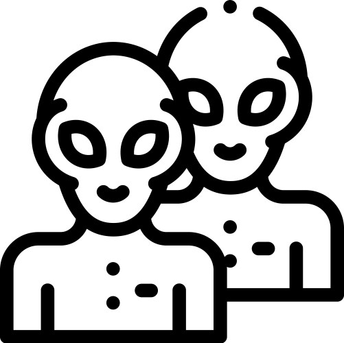 Alien Line Art Vector Images (over 9,000)