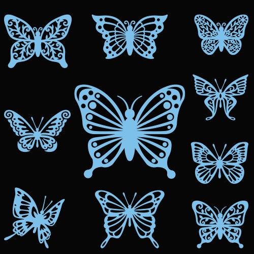 Angel wings svg bundle clip art Royalty Free Vector Image