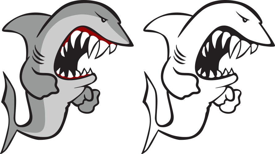 Cartoon Shark Fin Vector Images (over 4,800)