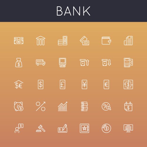Bank Icons Vector Images (over 740,000)
