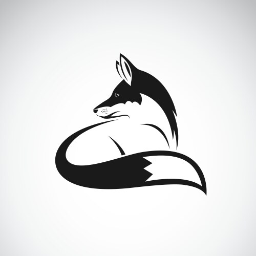 Black and White Fox Vector Images (over 7,400)
