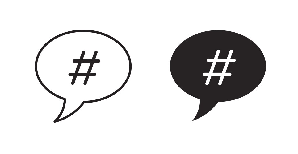 Black Hashtag Vector Images (over 5,100)