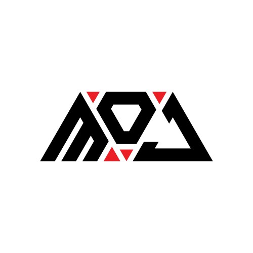 Moj logo letter design – Royalty-Free Vector | VectorStock