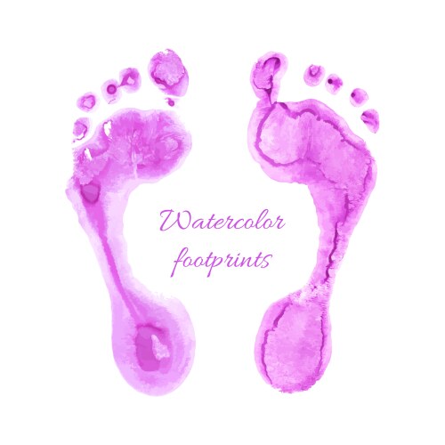 Children footprint Royalty Free Vector Image - VectorStock
