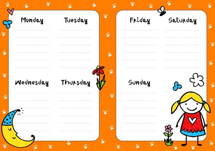 Paper diary icons with bended color corners Vector Image