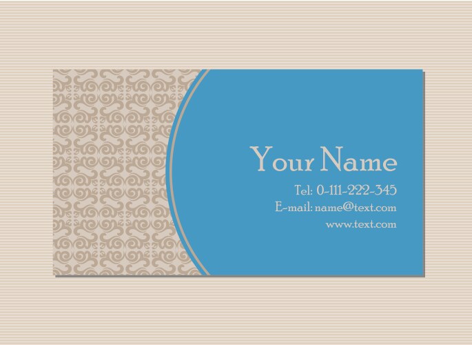 Vizit cards broun set Royalty Free Vector Image