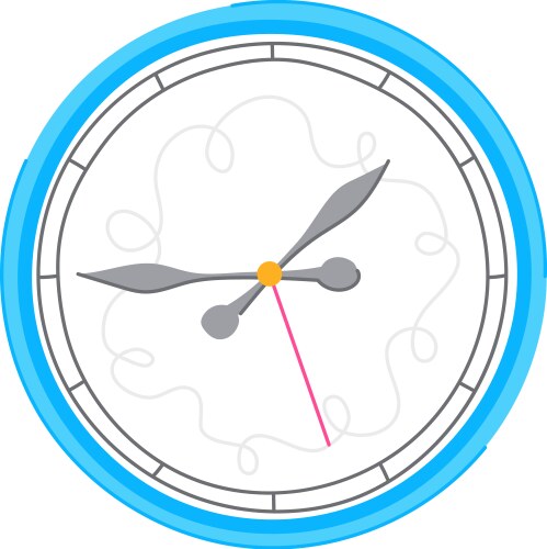 Wall clock set cartoon Royalty Free Vector Image
