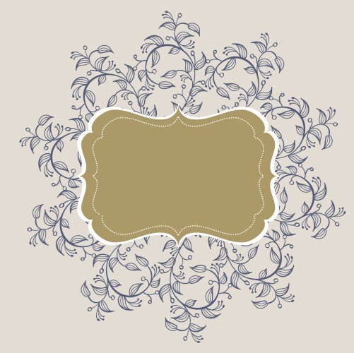 Vintage pattern and frame for design Royalty Free Vector