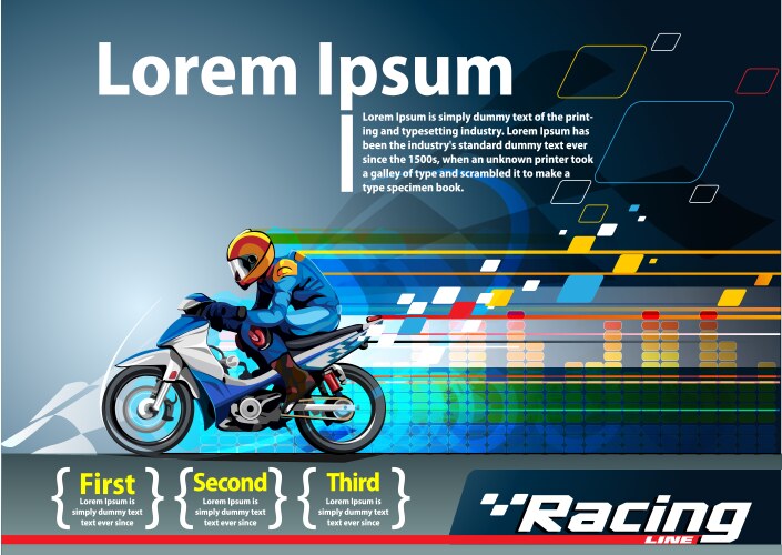 Motorcycle repair shop poster Royalty Free Vector Image