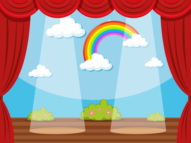 Stage theme image 3 Royalty Free Vector Image - VectorStock