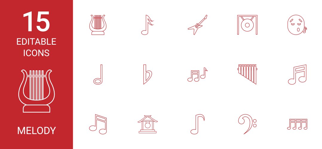 Flat icons of guitar Royalty Free Vector Image