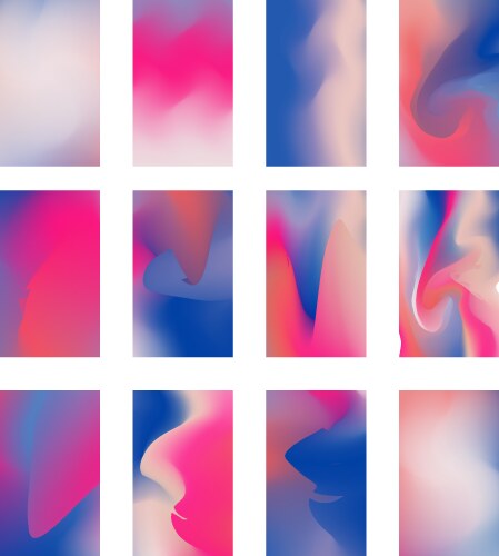 Modern screen design for mobile app collection Vector Image