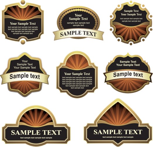 Logo templates Royalty Free Vector Image - VectorStock