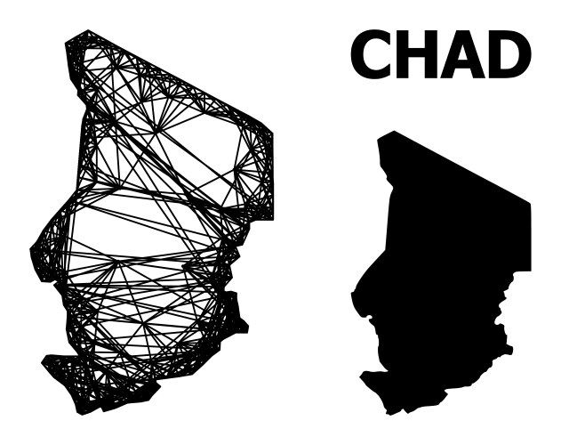 Chad Map Lines Vector Images (over 210)