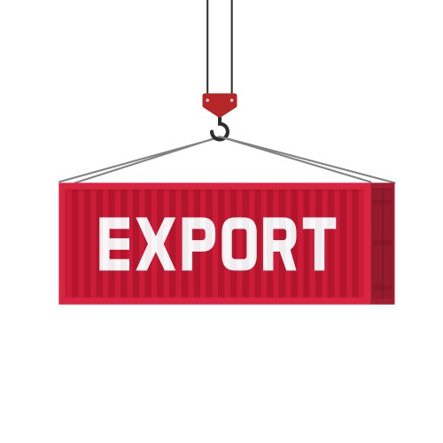 Container cargo port export import shipping Vector Image Container cargo port export import shipping Vector Image