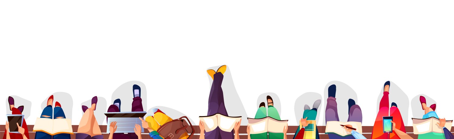 People Sitting Top View Vector Images (over 770)