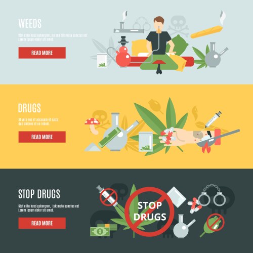 Flat drugs infographics Royalty Free Vector Image