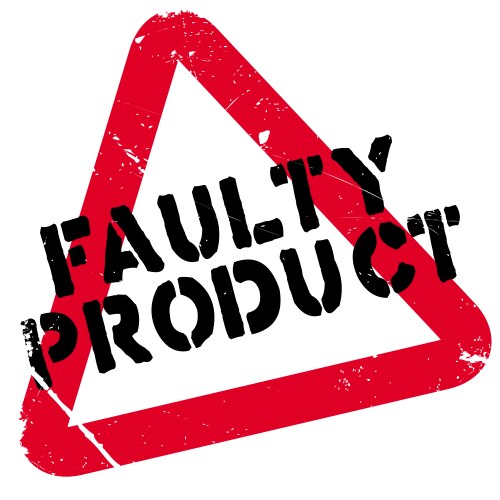 Defective rubber stamp Royalty Free Vector Image