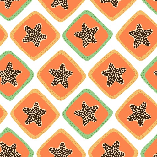 Colorful square fruit seamless pattern Royalty Free Vector