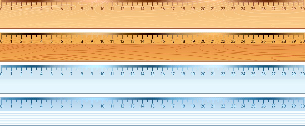 School instruments rulers set Royalty Free Vector Image