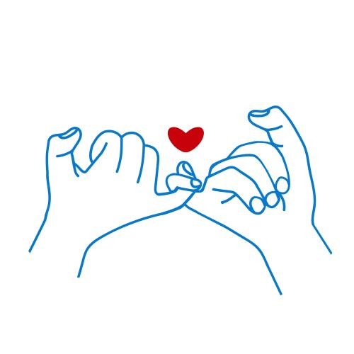 Little finger making pinky sign Royalty Free Vector Image Little finger making pinky sign Royalty Free Vector Image