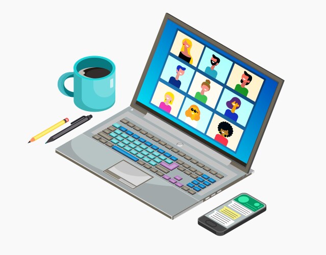 Virtual Meeting Vector Images (over 12,000)