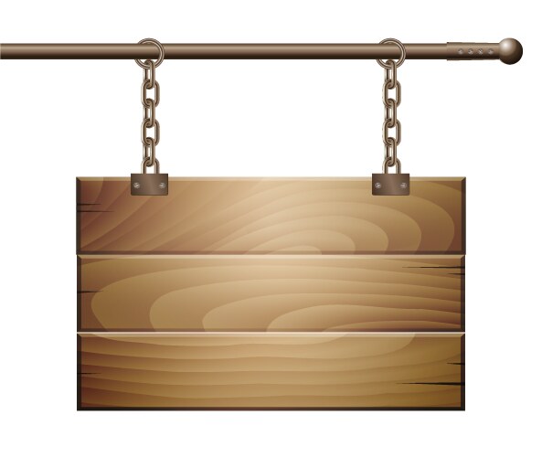 Cartoon wooden signboards Royalty Free Vector Image