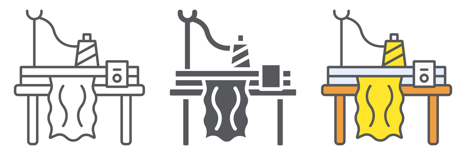 Knitting machine icon embroidery and sew sewing – Royalty-Free Vector ...