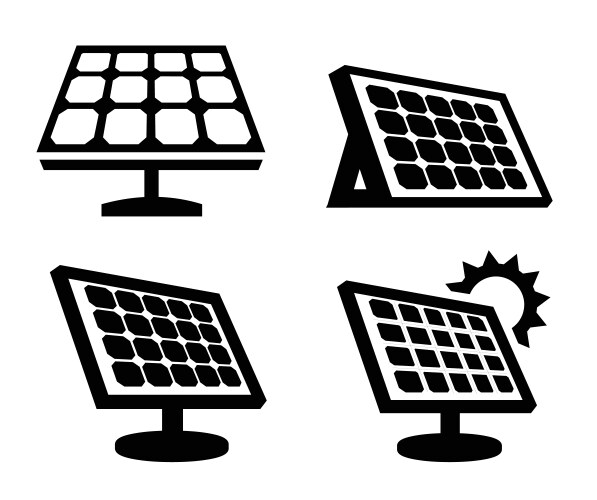 Payback and price solar panel icon doodle Vector Image