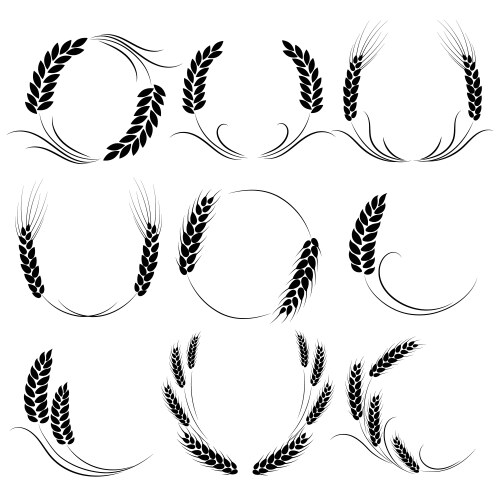 Black and White Rice Grain Vector Images (over 7,300)