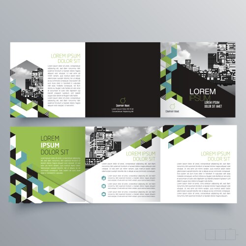 Template booklet design cover and inside pages Vector Image