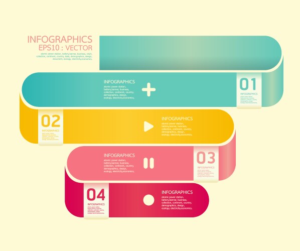 Modern soft color design template Royalty Free Vector Image