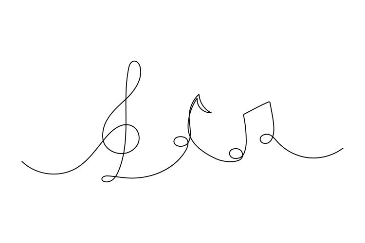 Music Notes Line Art Vector Images (over 15,000)