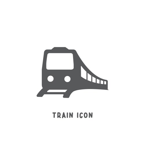 Train logo design inspiration Royalty Free Vector Image