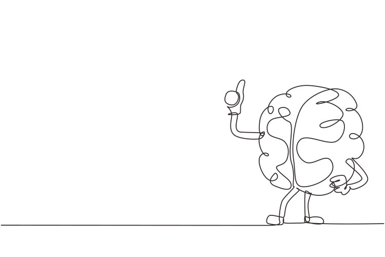 Human brain neuron sketch engraving Royalty Free Vector