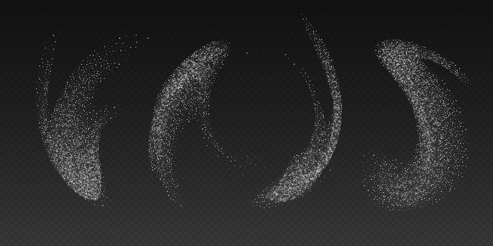 Falling sugar powder flying salt white crystals Vector Image