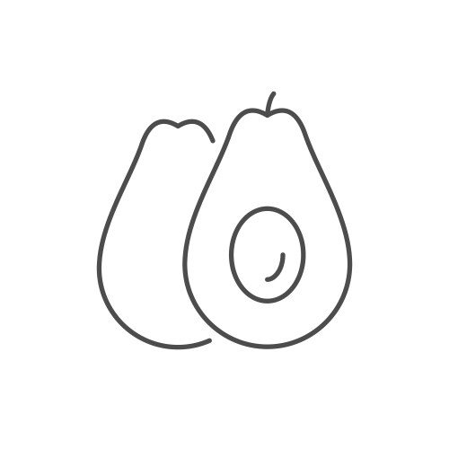 Avocado Outline Vector Images (over 6,600)