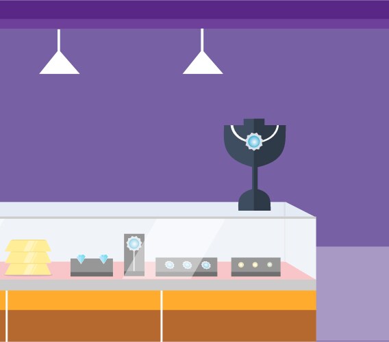 Jewelry shop Royalty Free Vector Image - VectorStock