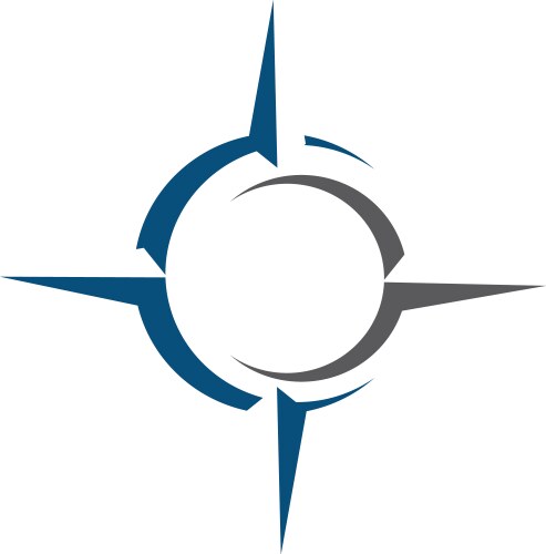 Mountain compass logo icon design Royalty Free Vector Image