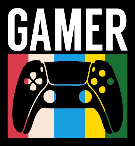 Gaming zone poster for gamer Royalty Free Vector Image