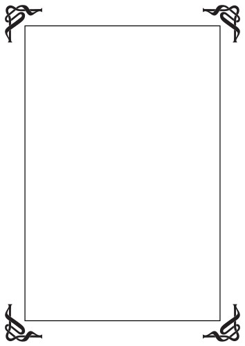 Page border a4 design for project Royalty Free Vector Image