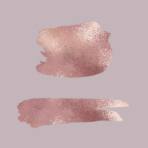 Brush stroke rose gold elegant metallic texture Vector Image