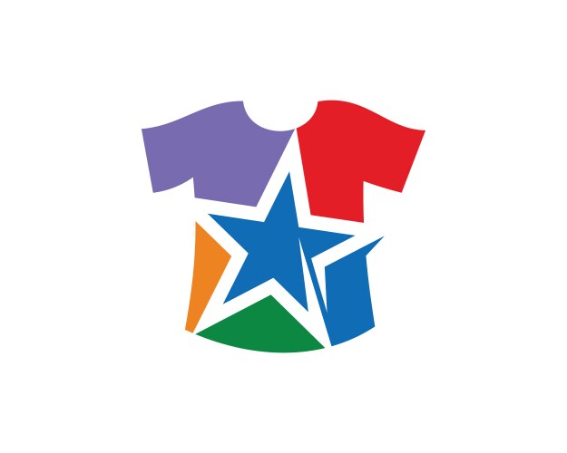 Star brand logo template design Royalty Free Vector Image
